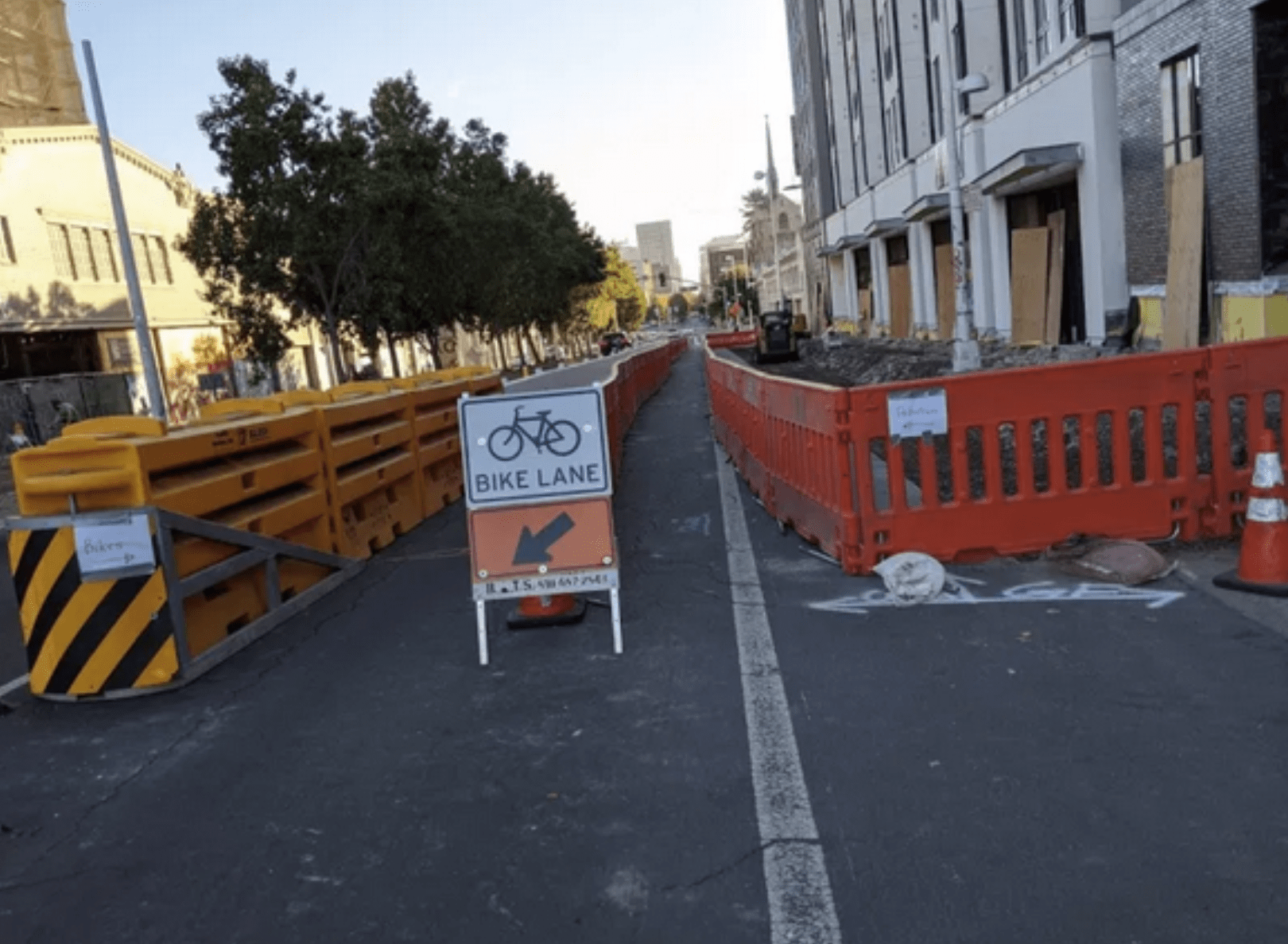Caltrans Rips out Oakland Bike Lanes - Streetsblog San Francisco